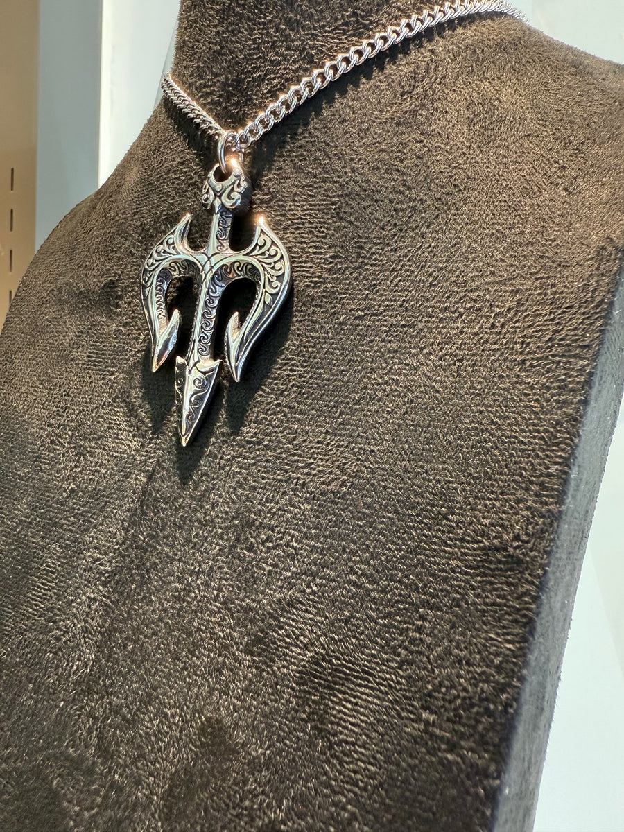 Poseidon Trident Pendant & Necklace Set – Ancient Tribal - Accessories ...