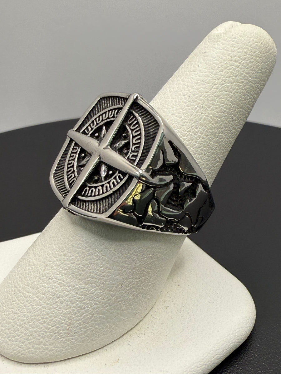 Compass Sigil Signet Ring this ring resists tarnishing – Ancient Tribal ...